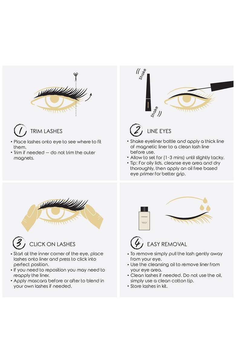 MIRENESSE Magnomatic 24-Hour Reusable Magnetic Eyeliner & Lash Kit ...