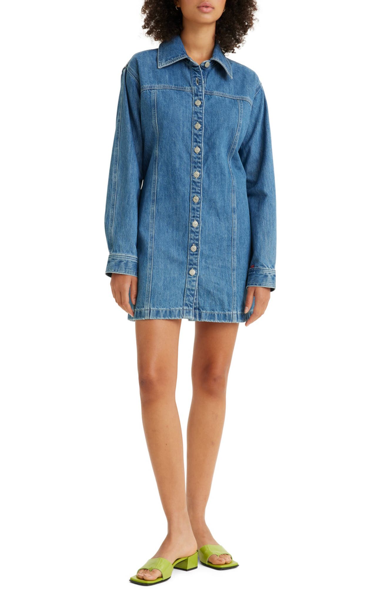 Levi's Shay Long Sleeve Denim Shirtdress | Nordstromrack
