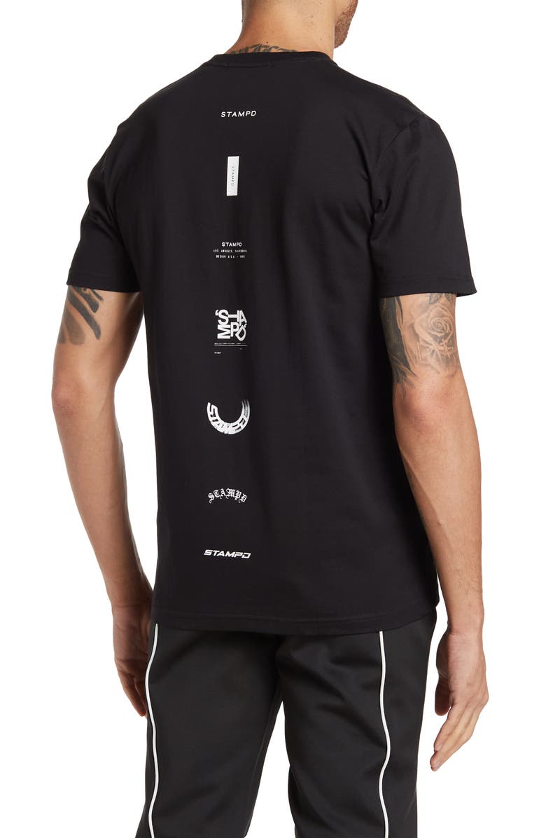STAMPD Core Logo Stack Crew Neck T-Shirt | Nordstromrack