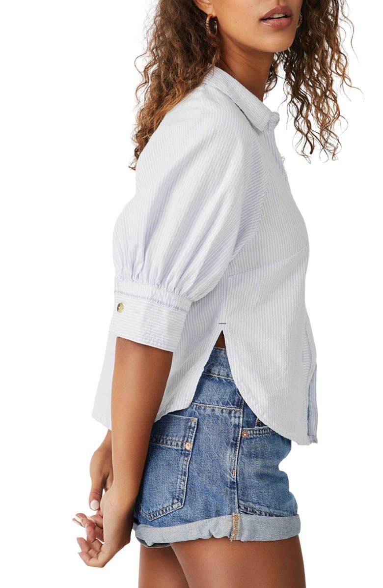 Free People Ellie Stripe Button-Up Shirt | Nordstromrack