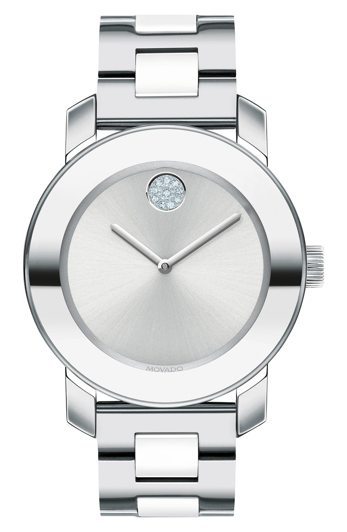 Movado Bold Pavé Dot Ceramic Bracelet Watch, 36mm | Nordstromrack