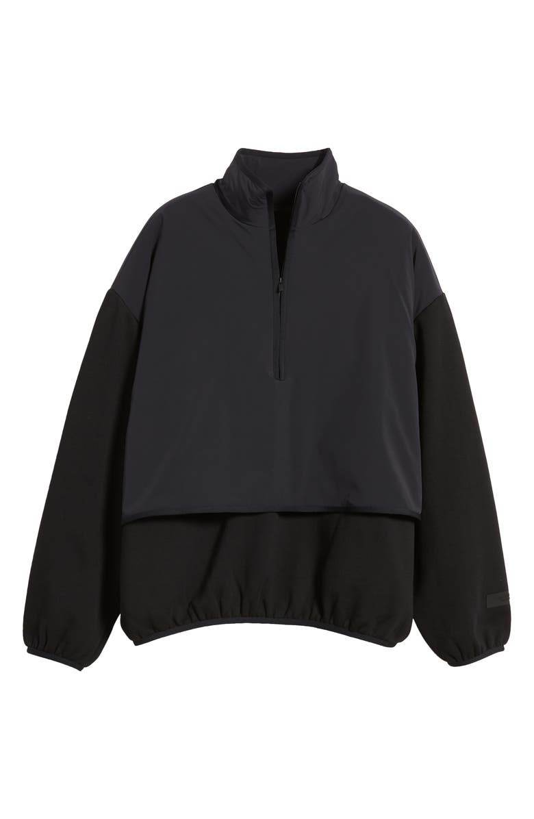Fear of God Essentials Quarter Zip Fleece & Nylon Pullover | Nordstromrack