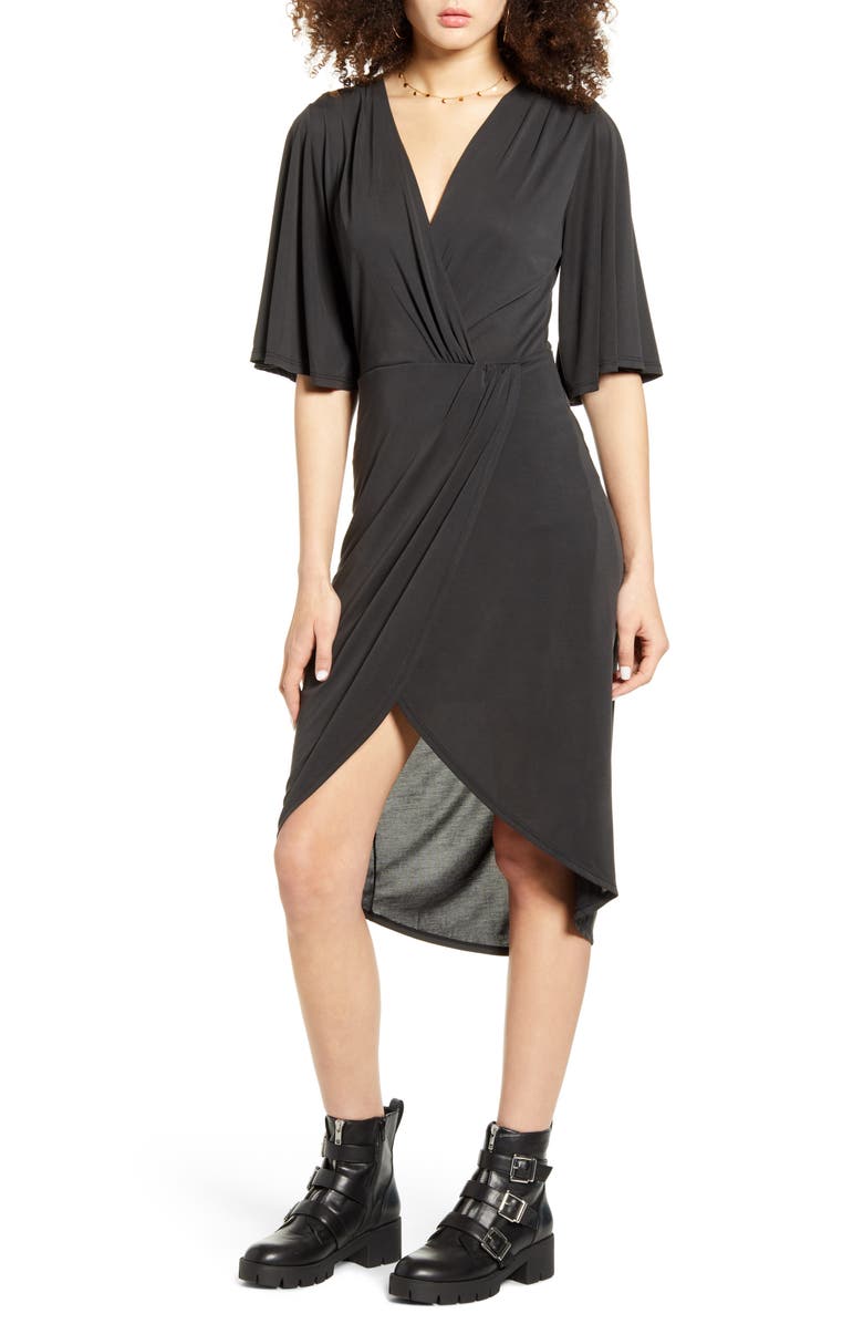 Lulus Dulcet Surplice Midi Dress | Nordstromrack