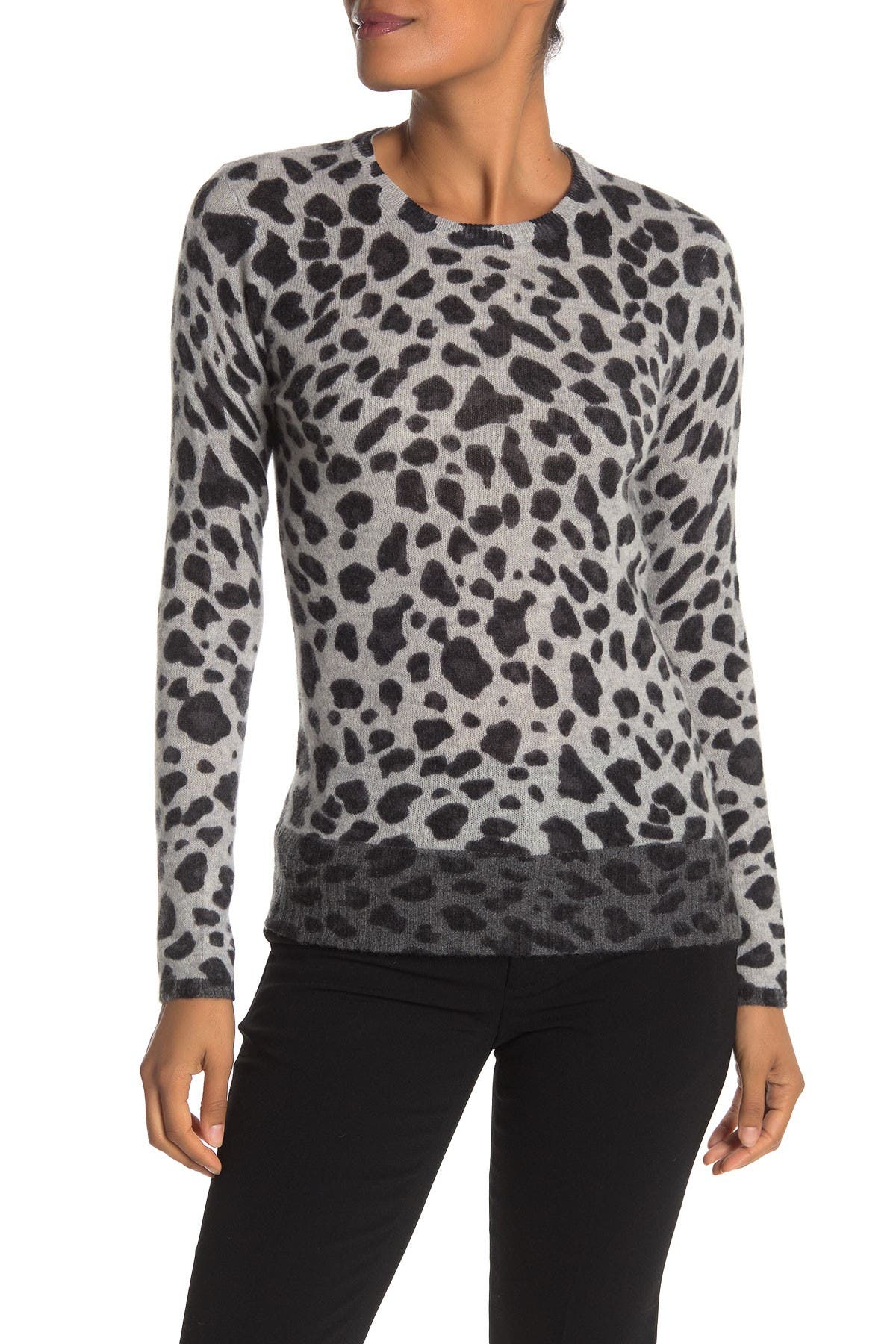 M Magaschoni Leopard Print Cashmere Sweater | Nordstromrack