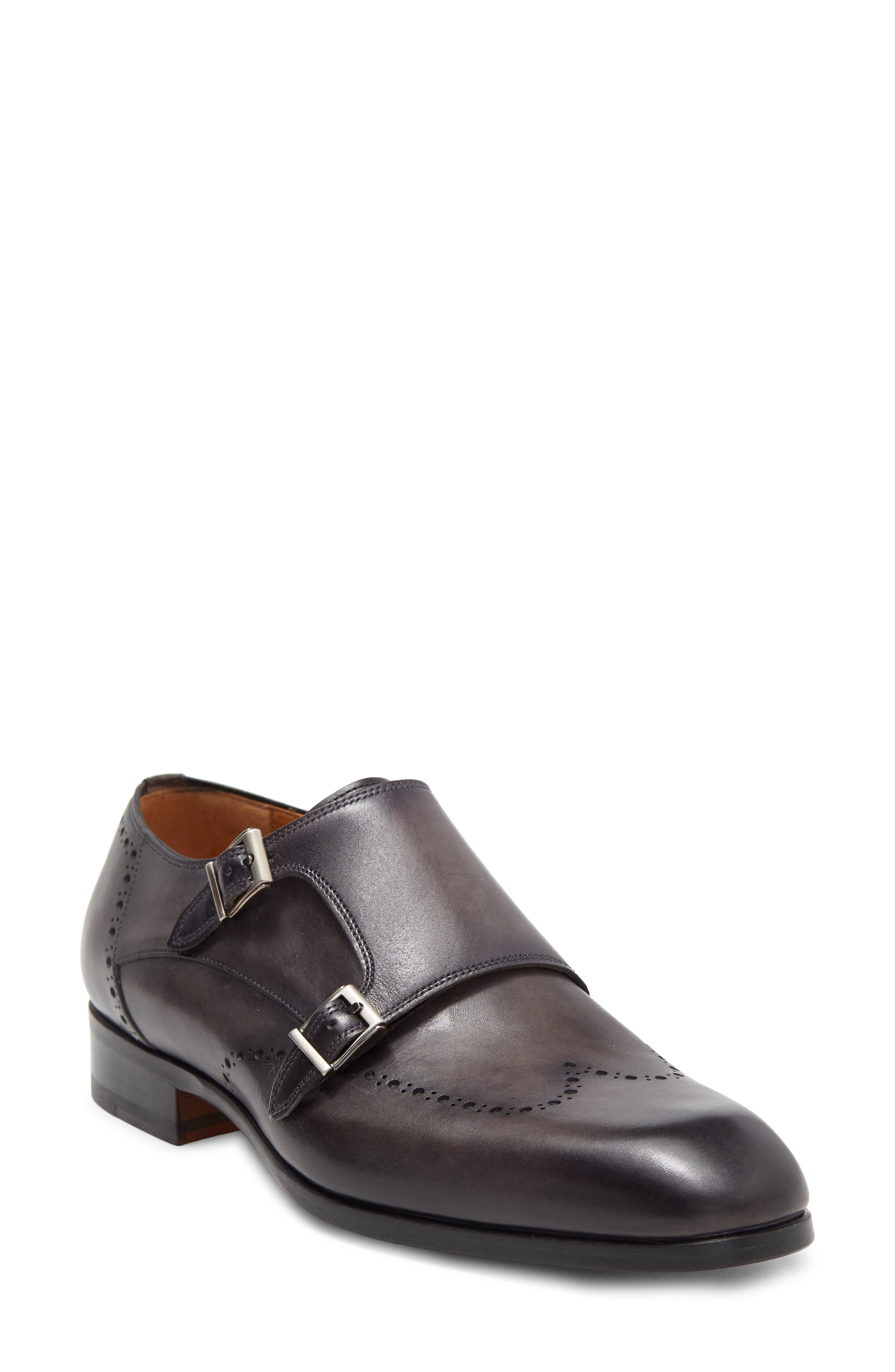 Magnanni Double Monk Strap Leather Shoe (Men) | Nordstromrack