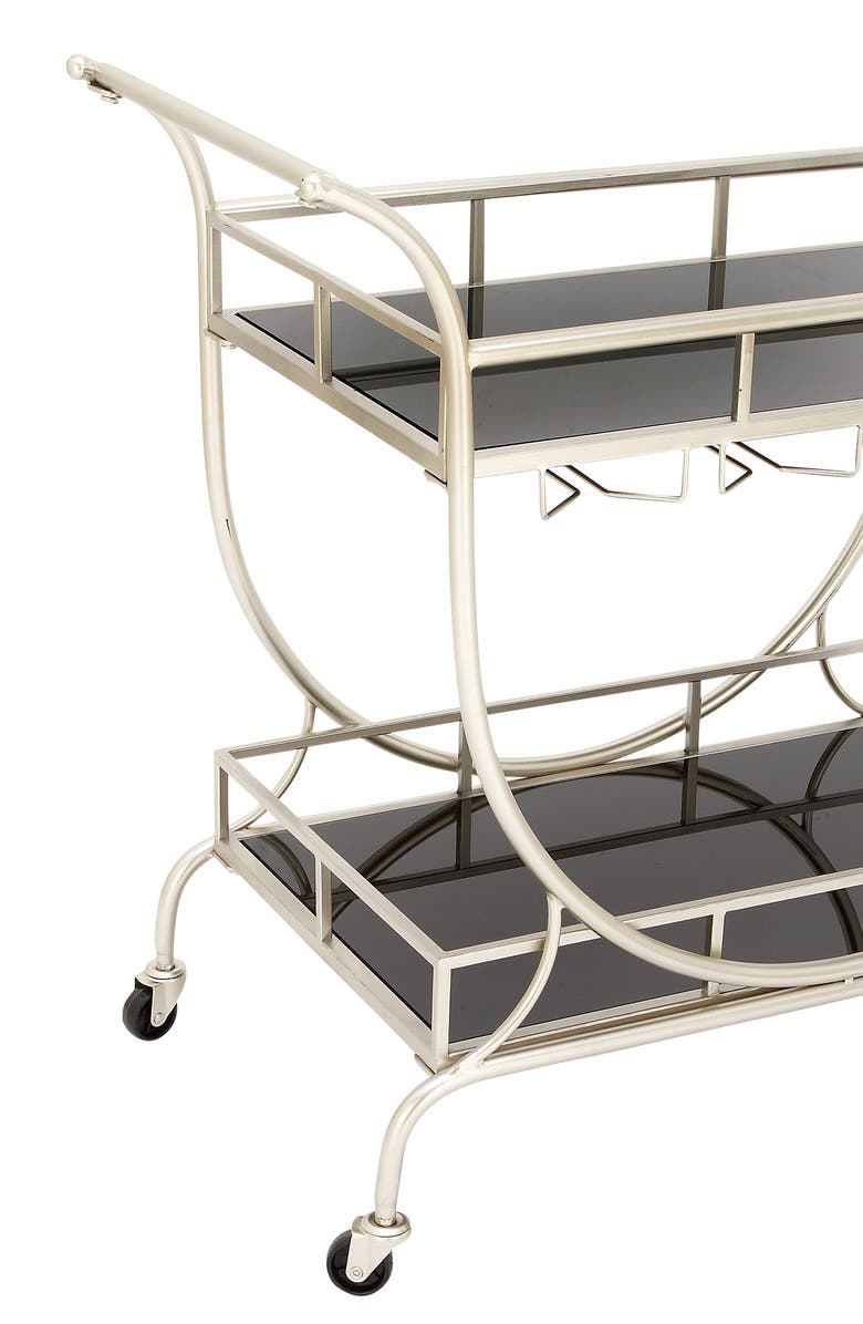 WILLOW ROW Contemporary Iron Bar Cart | Nordstromrack