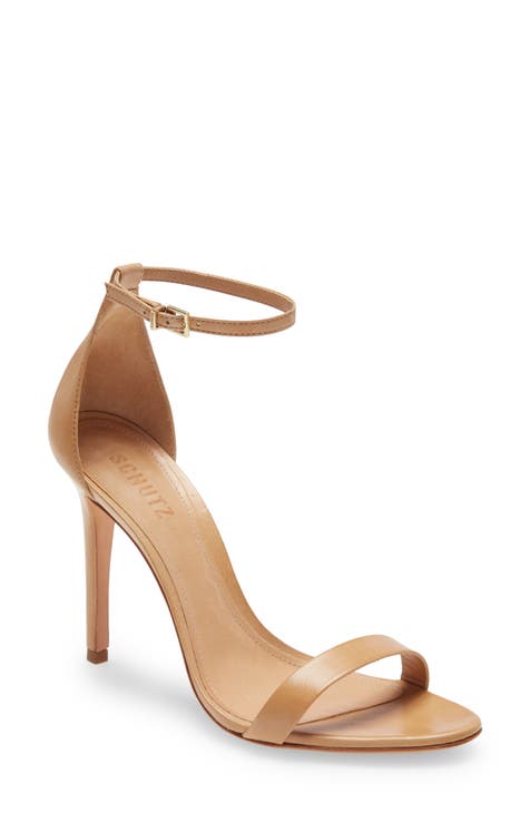 Women s Beige Strappy Sandals Heels Nordstrom