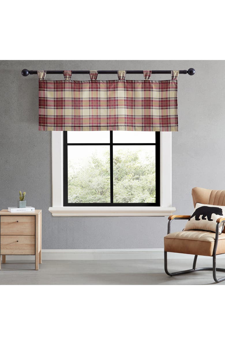 Eddie Bauer Edgewood Plaid Tab Top Valance Curtain | Nordstromrack