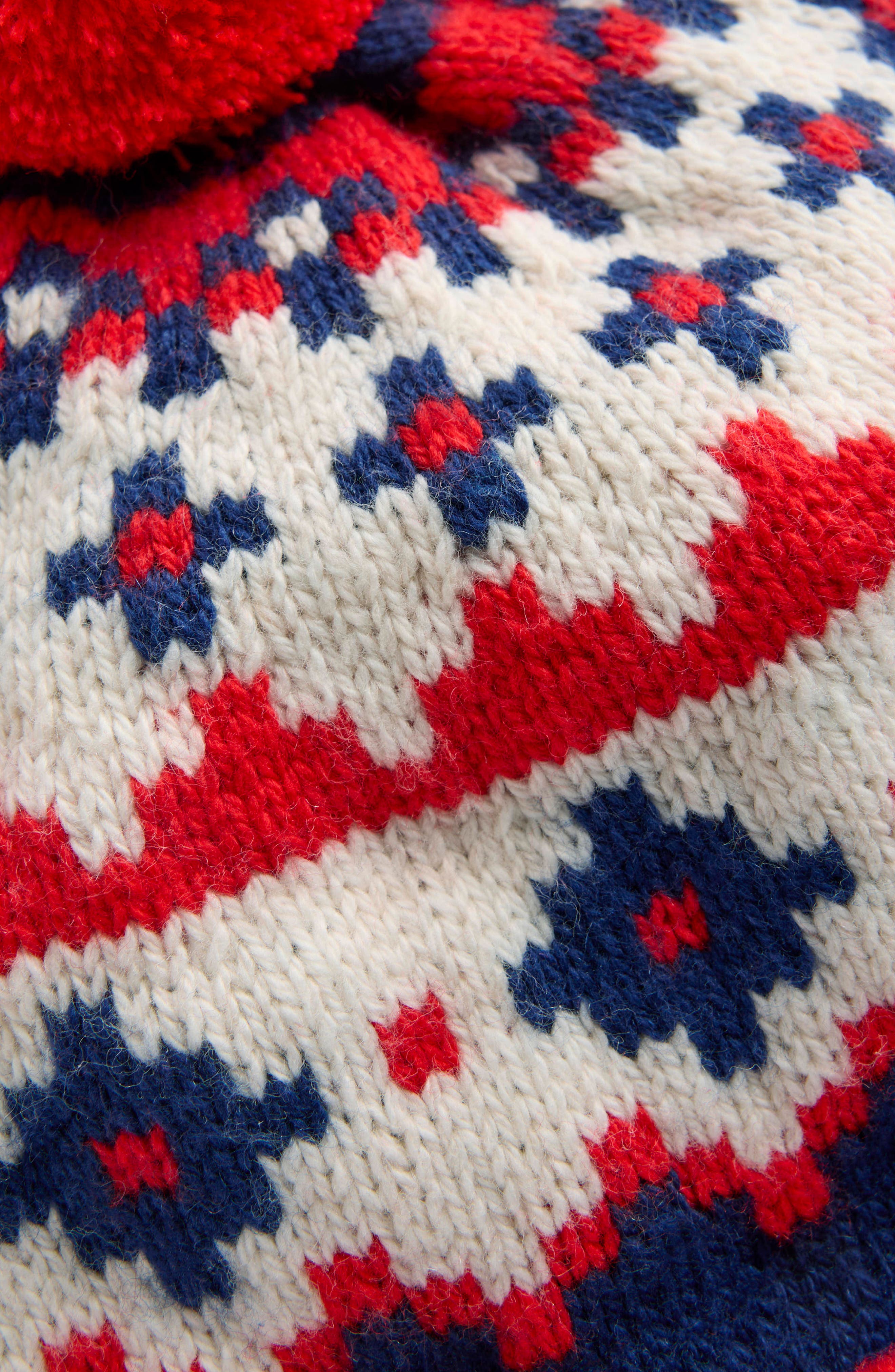 Mini Boden Kids' Fair Isle Pompom Beanie | Nordstromrack