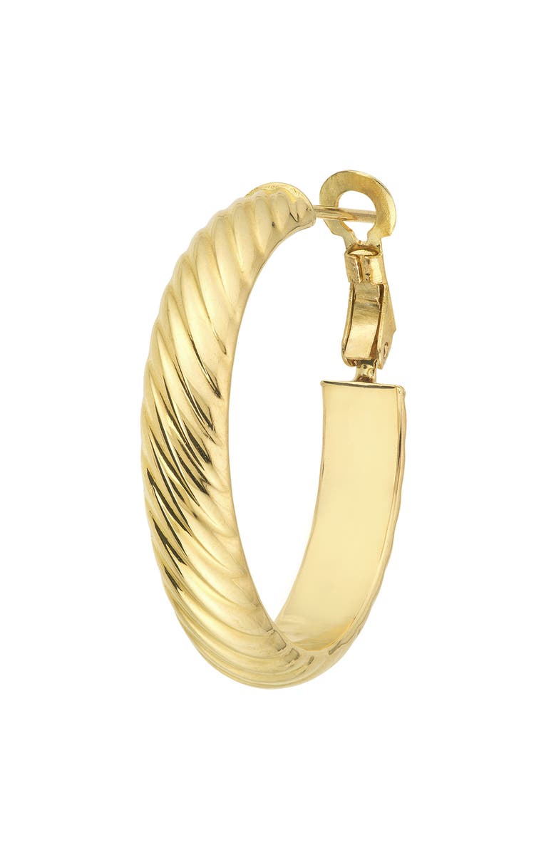 HAWLEY ST Fancy Ribbed Hoop Earrings | Nordstromrack
