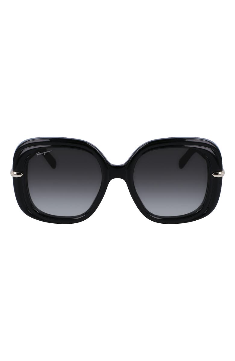 FERRAGAMO 54mm Gradient Rectangular Sunglasses | Nordstromrack