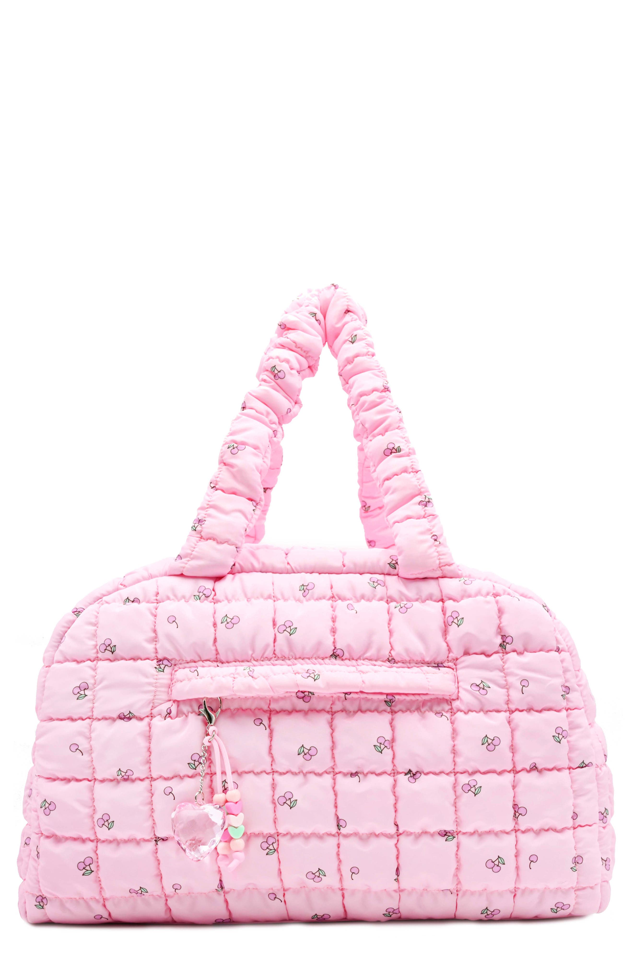 OMG Accessories Kids' Cherry Scrunch Medium Duffle Bag | Nordstromrack