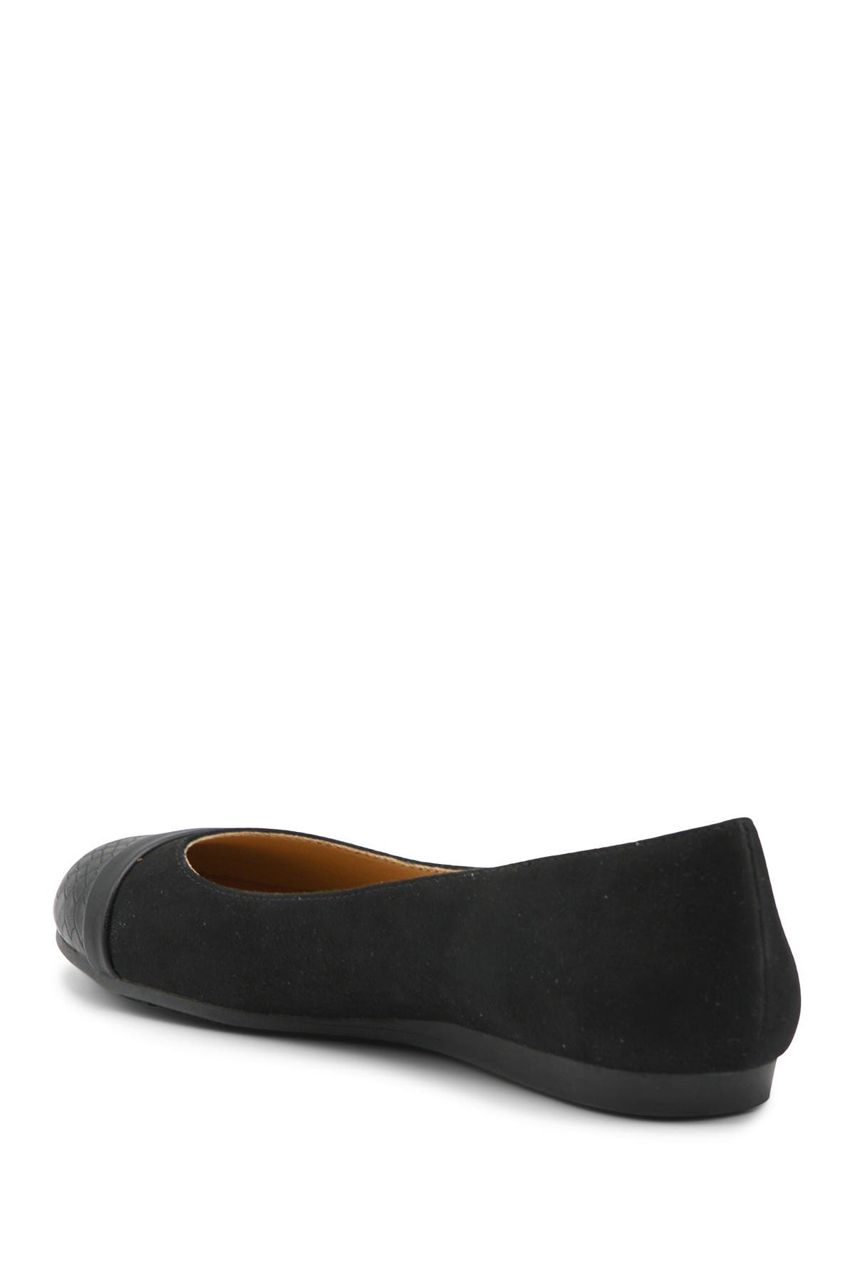 Circe Snakeskin Embossed Cap Toe Flat (Women) | Nordstromrack