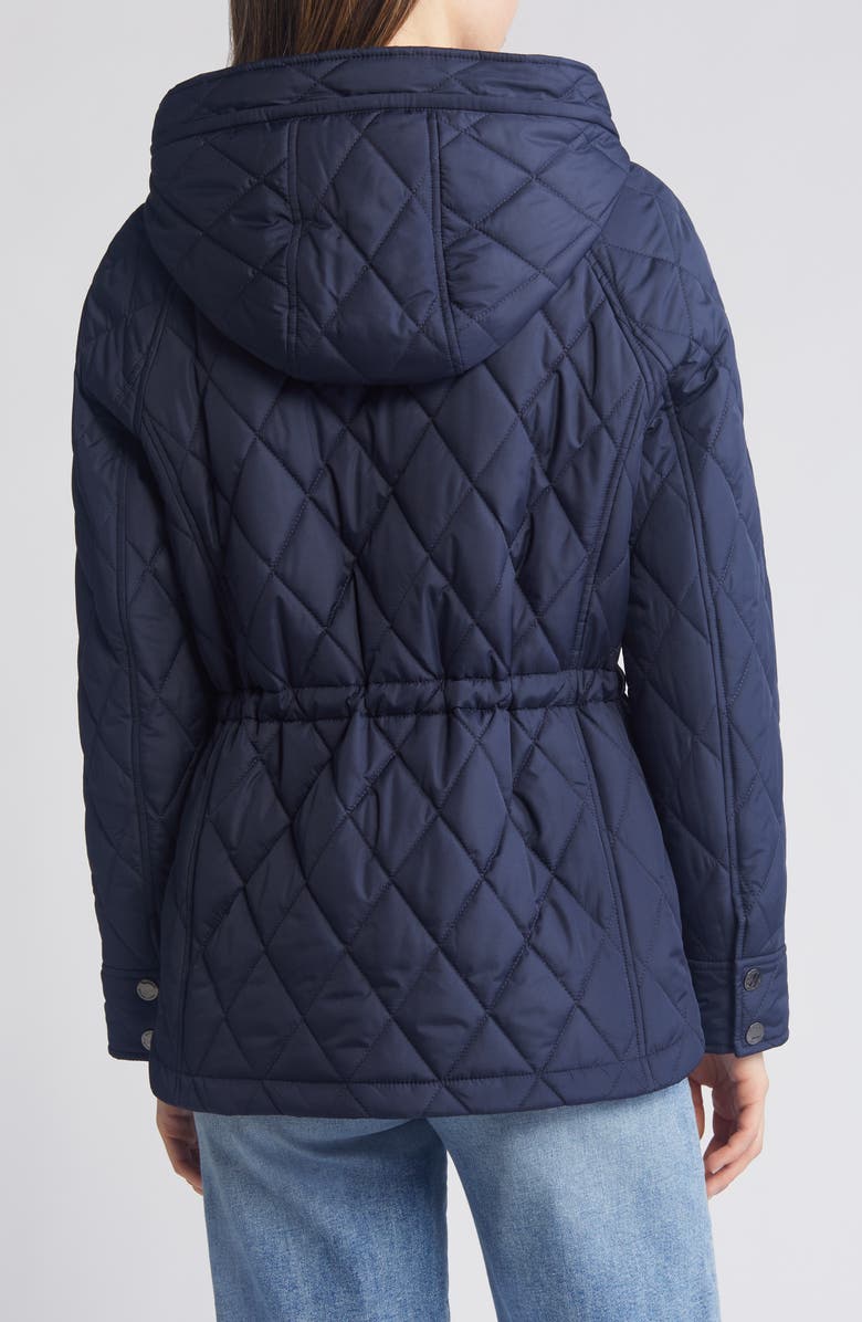 Michael Kors Water Resistant Diamond Quilted Hooded Jacket | Nordstromrack