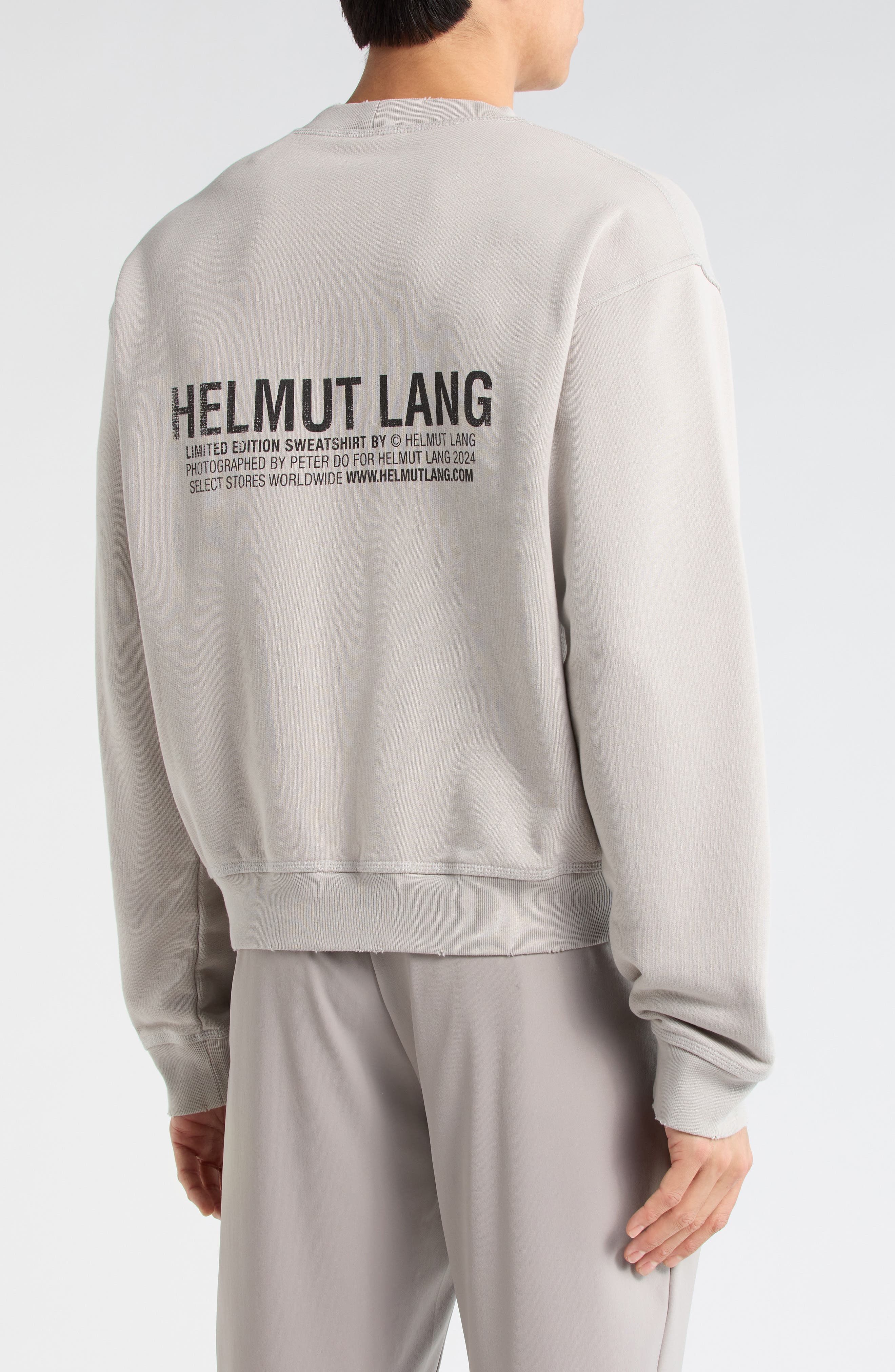 Helmut Lang Postcard Cotton French Terry Sweatshirt | Nordstromrack