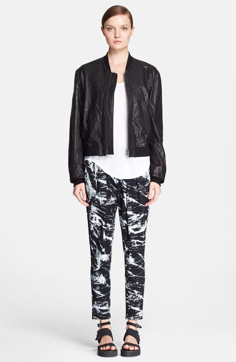 Helmut Lang Leather Bomber Jacket | Nordstrom