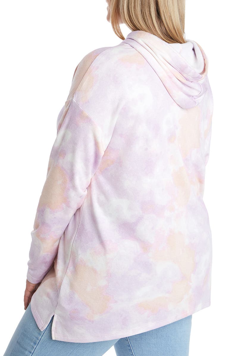 Adyson Parker Tie Dye Slouchy Fleece Hoodie | Nordstromrack