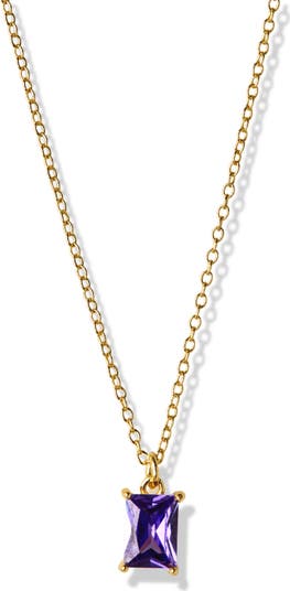 Argento Vivo Sterling Silver Birthstone Pendant Necklace Nordstrom