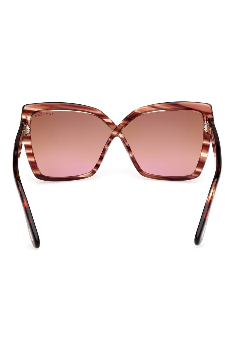 Fiore 63mm Oversize Gradient Butterfly Sunglasses (Women) | Nordstromrack