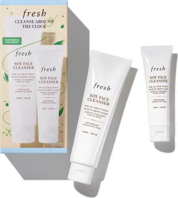 Fresh® Cleanse Around the Clock Soy Face Cleanser Duo Set $54 Value ...