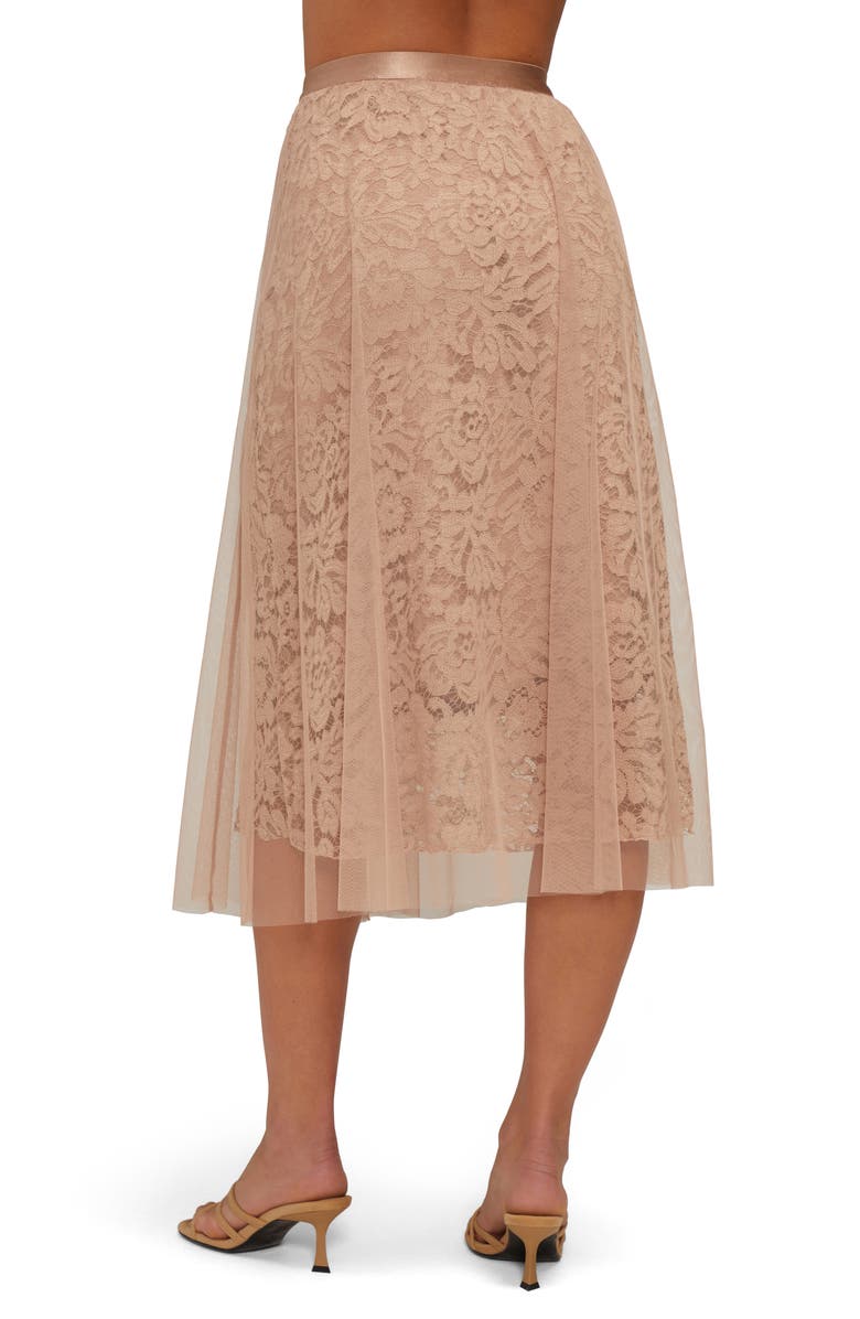 Wildfox Pleated Tulle Midi Skirt | Nordstromrack
