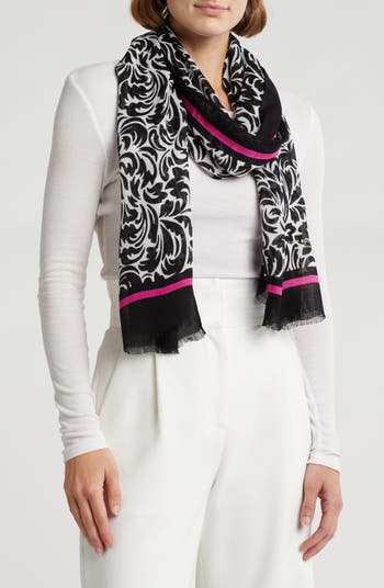 Kate Spade New York flourish swirl print scarf | Nordstromrack