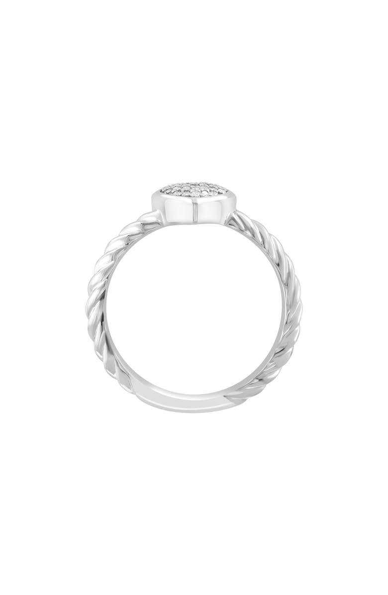 EFFY Sterling Silver Pavé Diamond Heart Ring - 0.09ct. | Nordstromrack