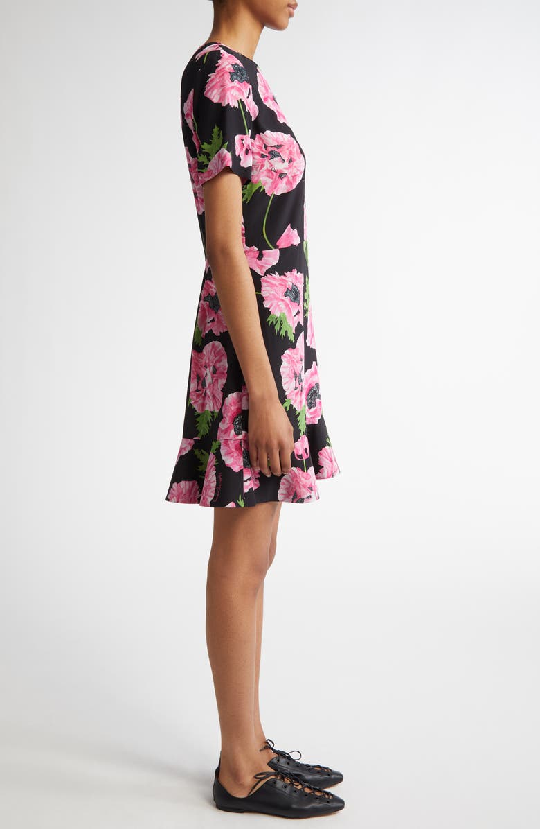 Stella McCartney Poppy Print A-Line Silk Minidress | Nordstromrack