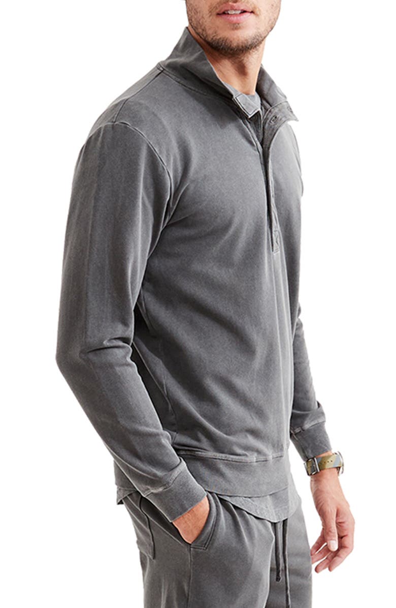Goodlife Sun-Faded Micro Terry Quarter Button Pullover | Nordstromrack