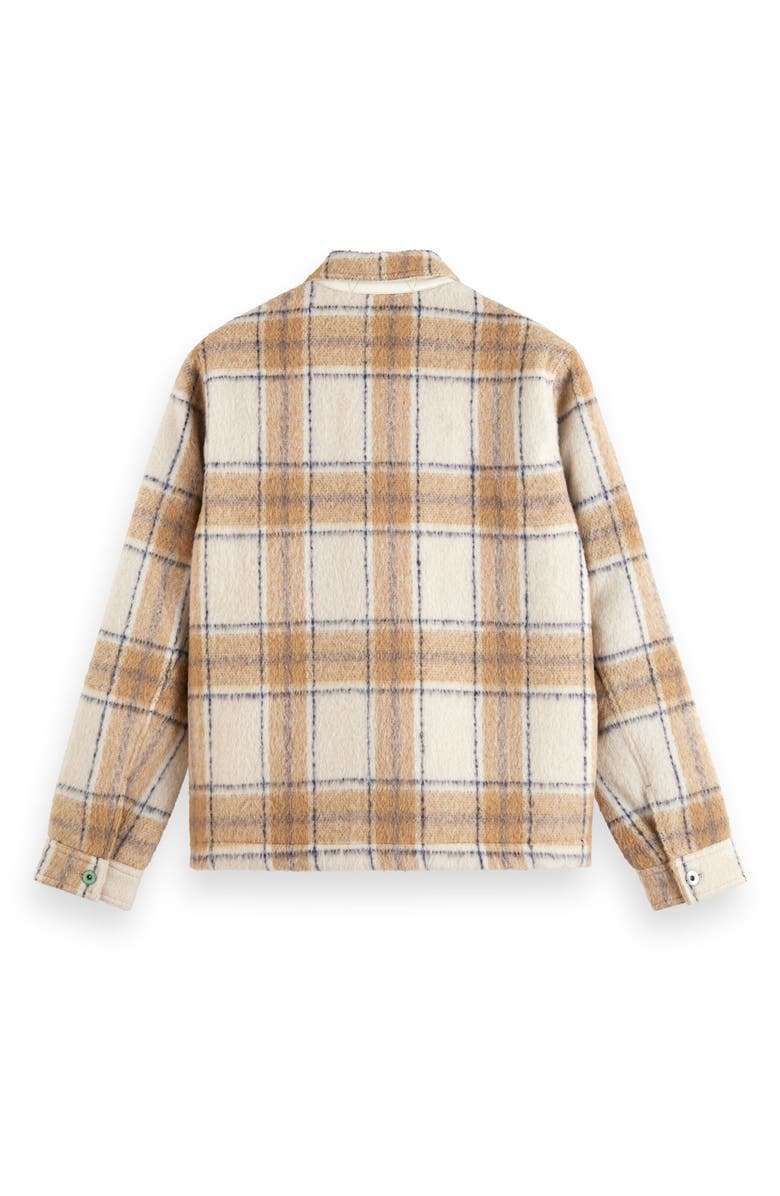 Scotch & Soda Hefe Plaid Fleece Zip Jacket | Nordstromrack
