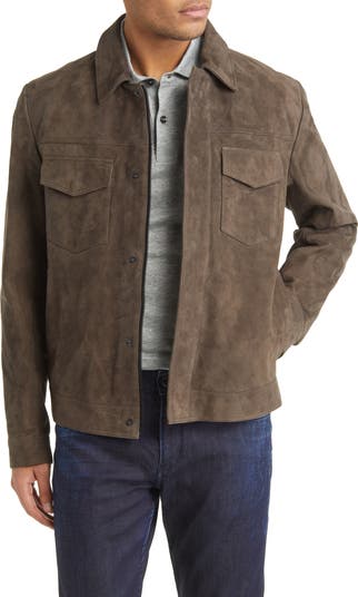 BOSS Mucker Goat Suede Jacket | Nordstrom