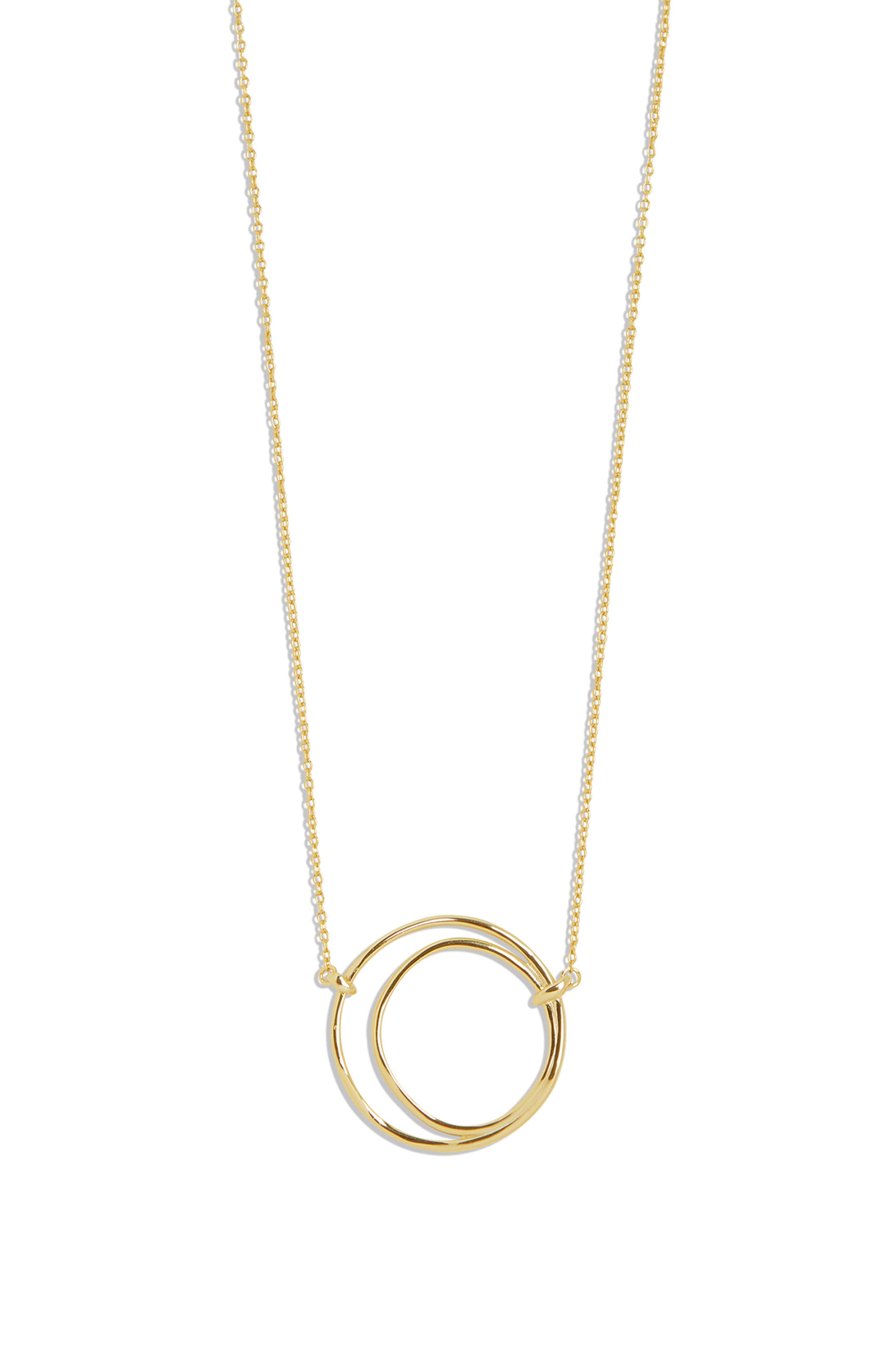 Argento Vivo Sterling Silver Layered Circle Pendant Necklace | Nordstrom