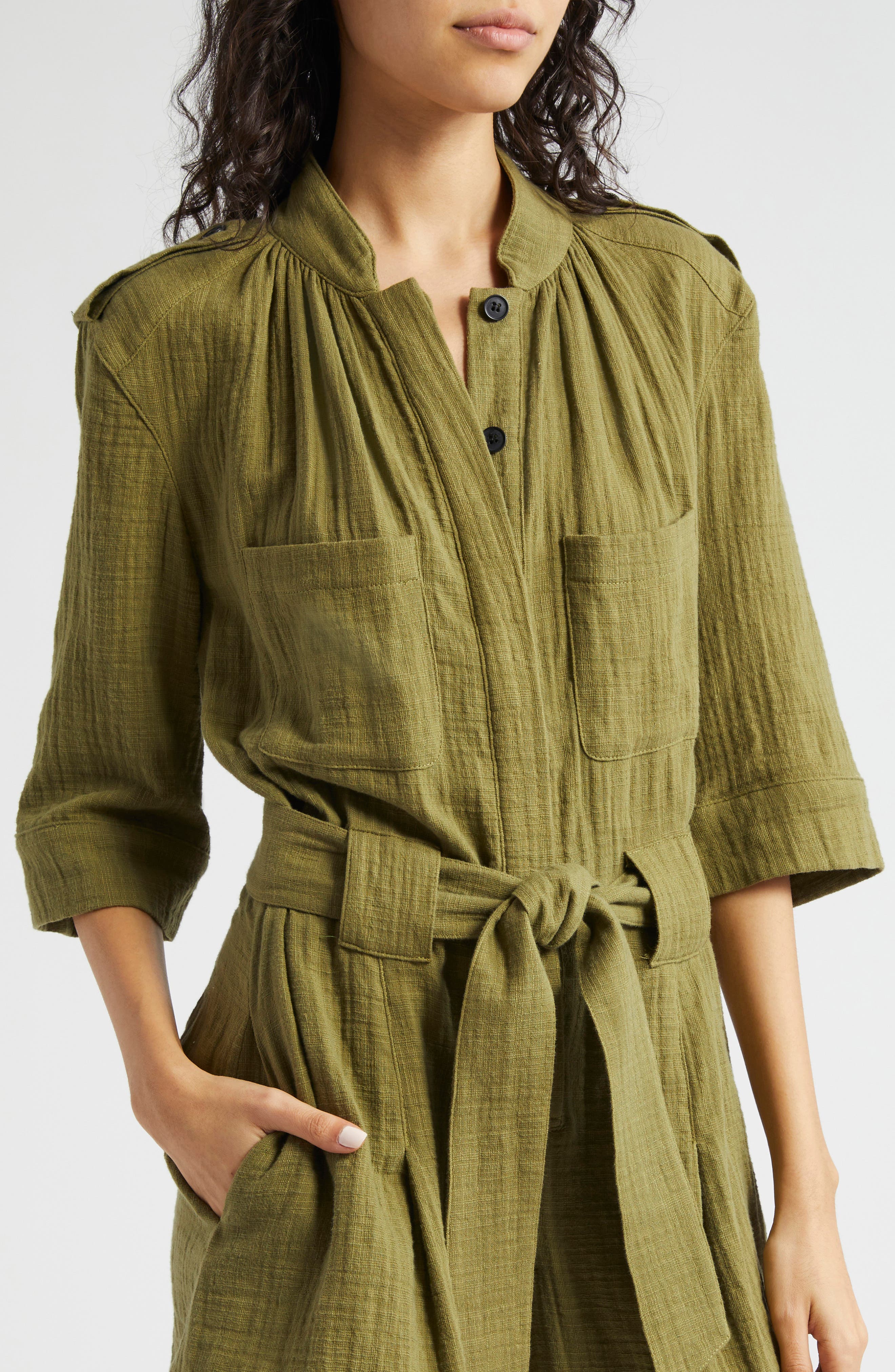 Smythe Cotton Utility Romper | Nordstromrack