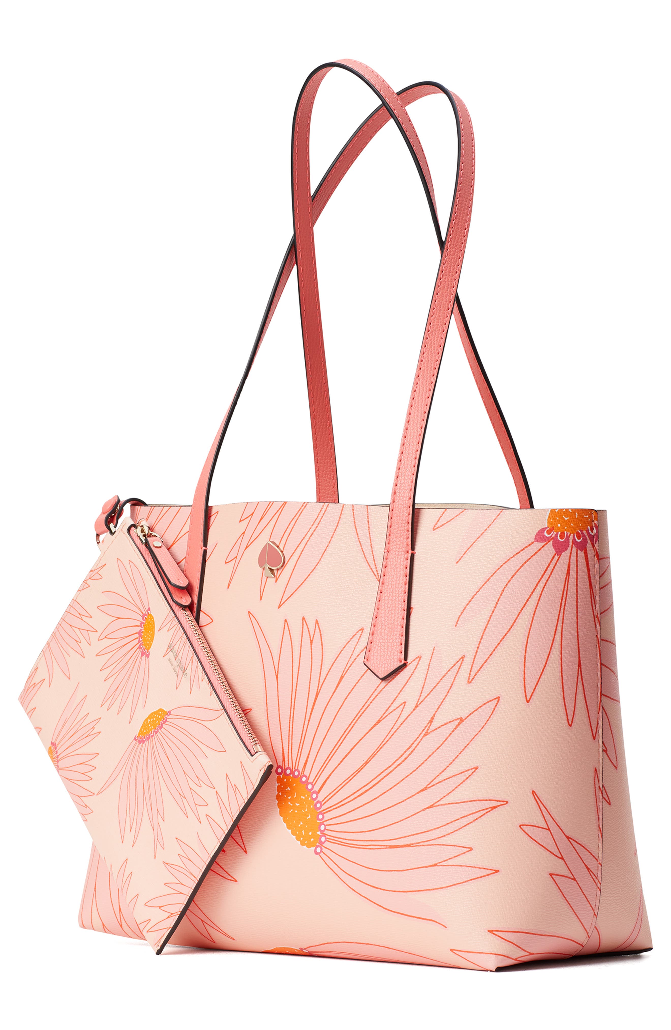 Kate Spade New York small molly falling flower faux leather tote ...