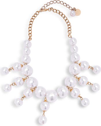 Carolina herrera pearl necklace store