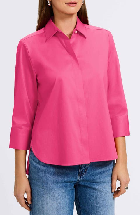 Women's Pink Button Up Tops | Nordstrom