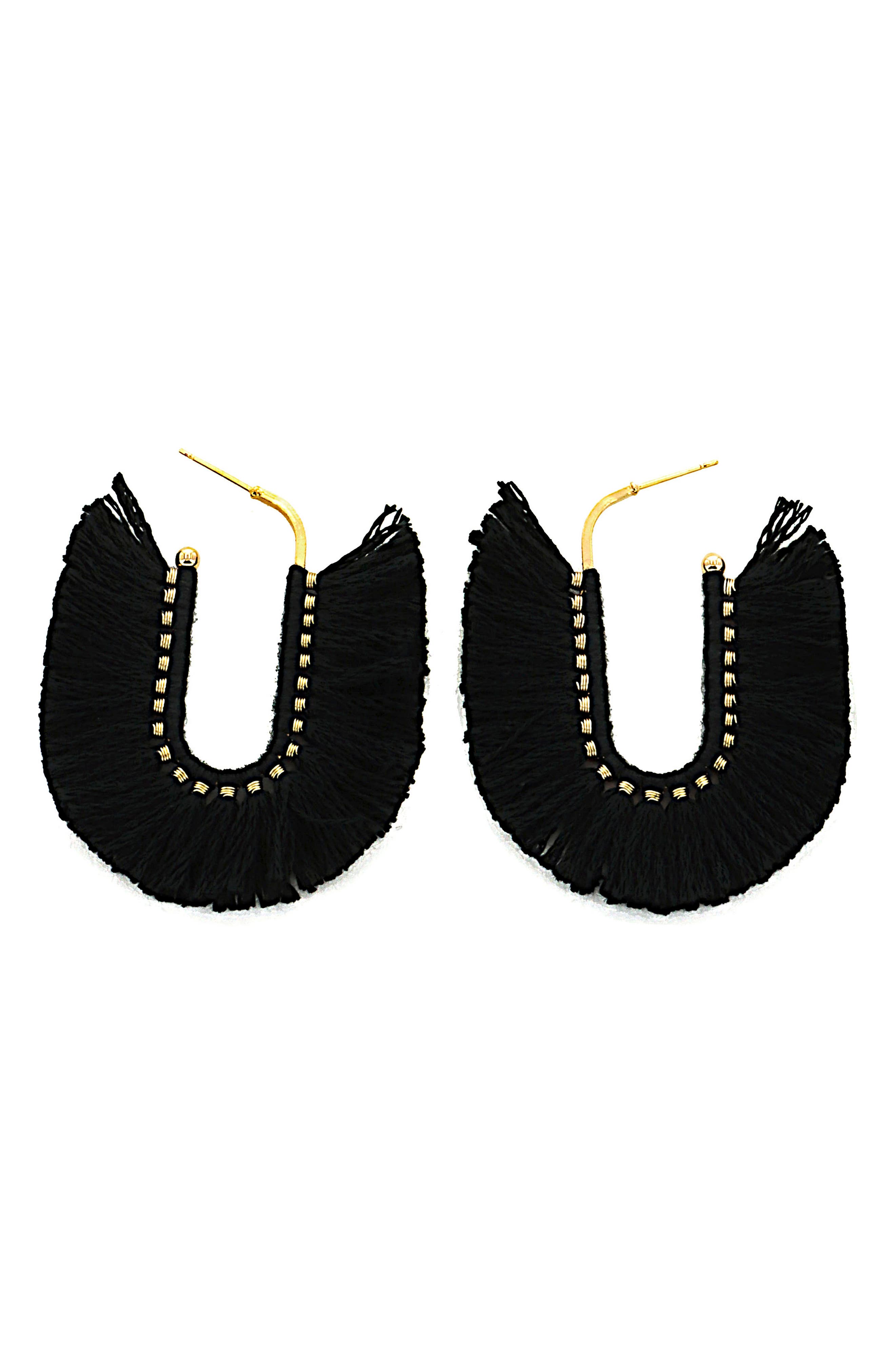 Panacea Fringe Hoop Earrings | Nordstromrack