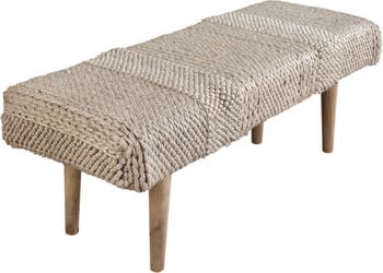Anaya Textured Handwoven Bench | Nordstrom