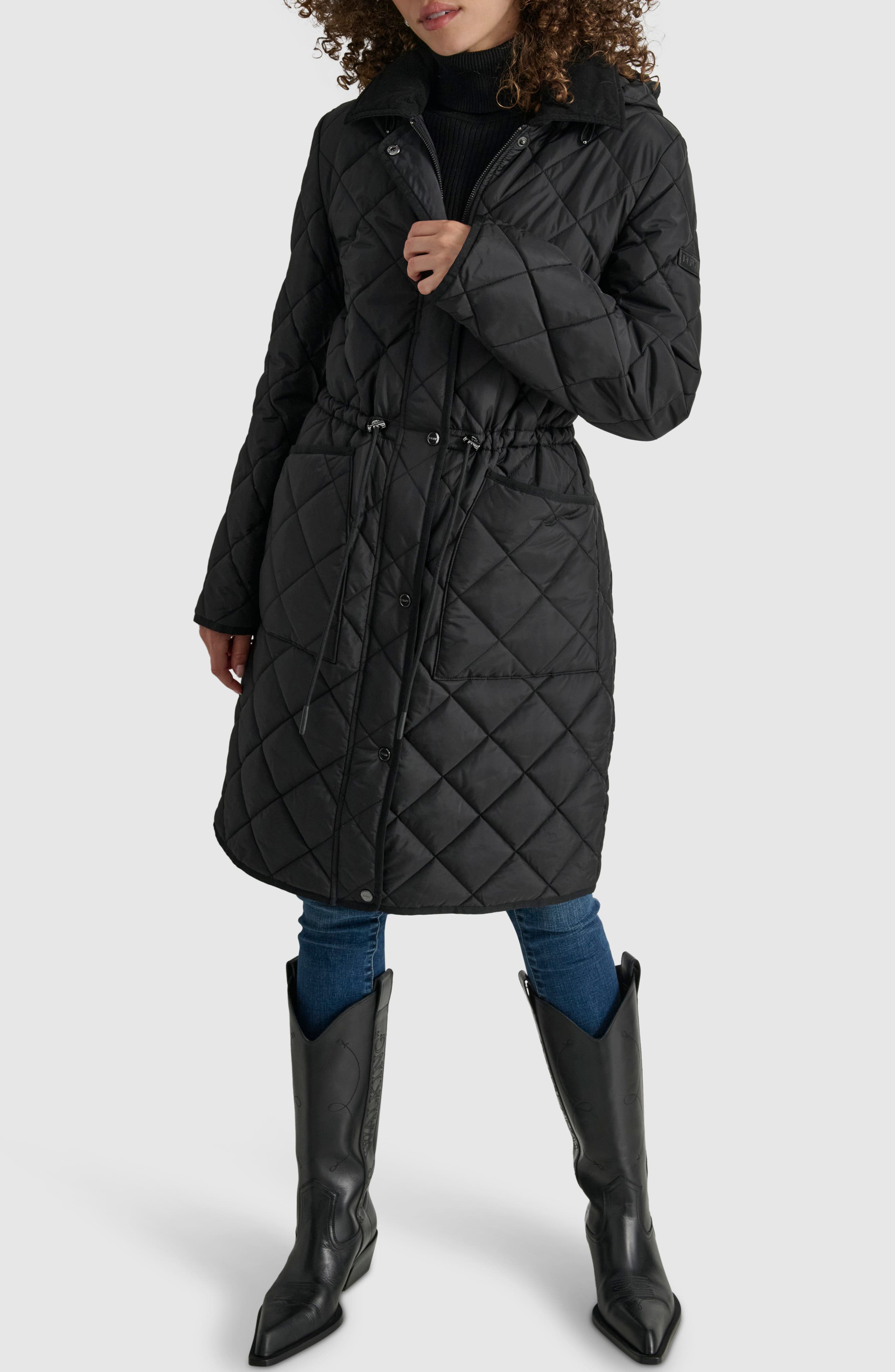 DKNY Diamond Quilted Coat | Nordstromrack
