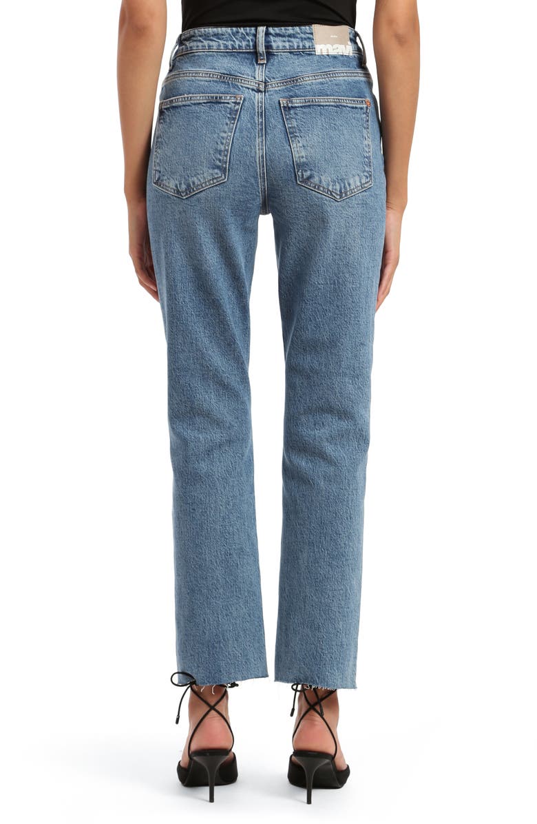 Mavi Jeans New York Raw Hem High Waist Straight Leg Jeans | Nordstromrack