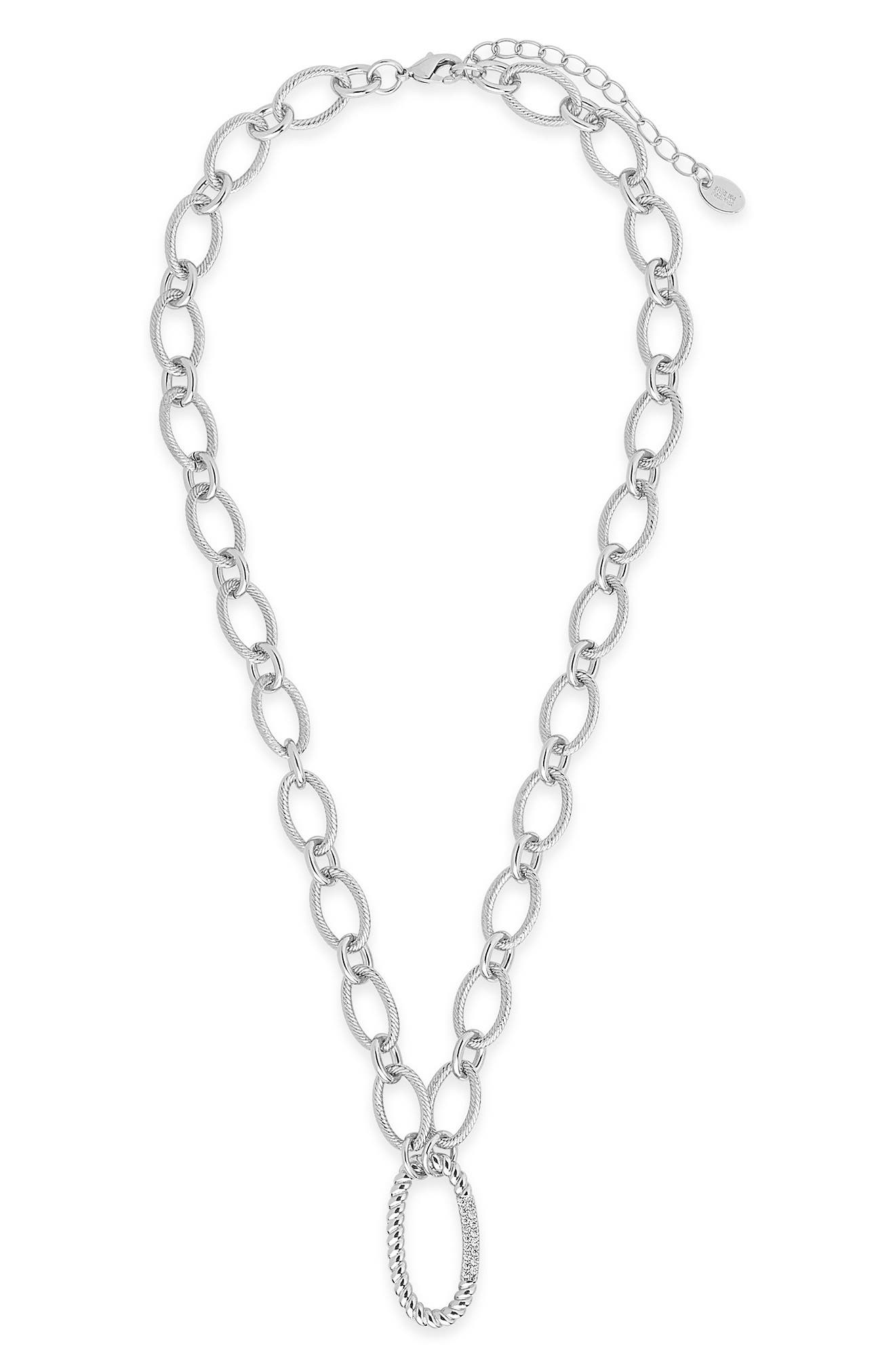 Sterling Forever Interlocking Chain Necklace | Nordstromrack