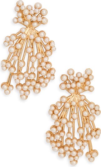 NORDSTROM RACK Faux Pearl Burst Statement Earrings | Nordstromrack