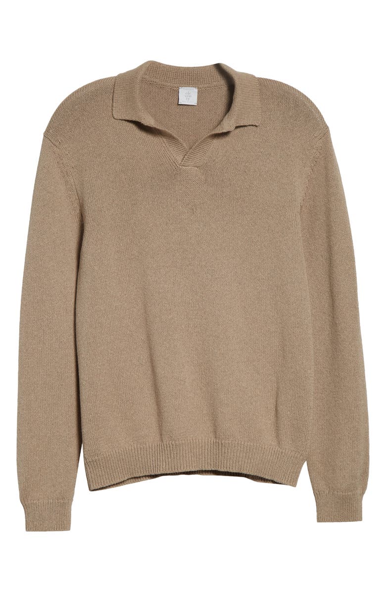 Eleventy Cotton & Silk Polo Sweater | Nordstrom