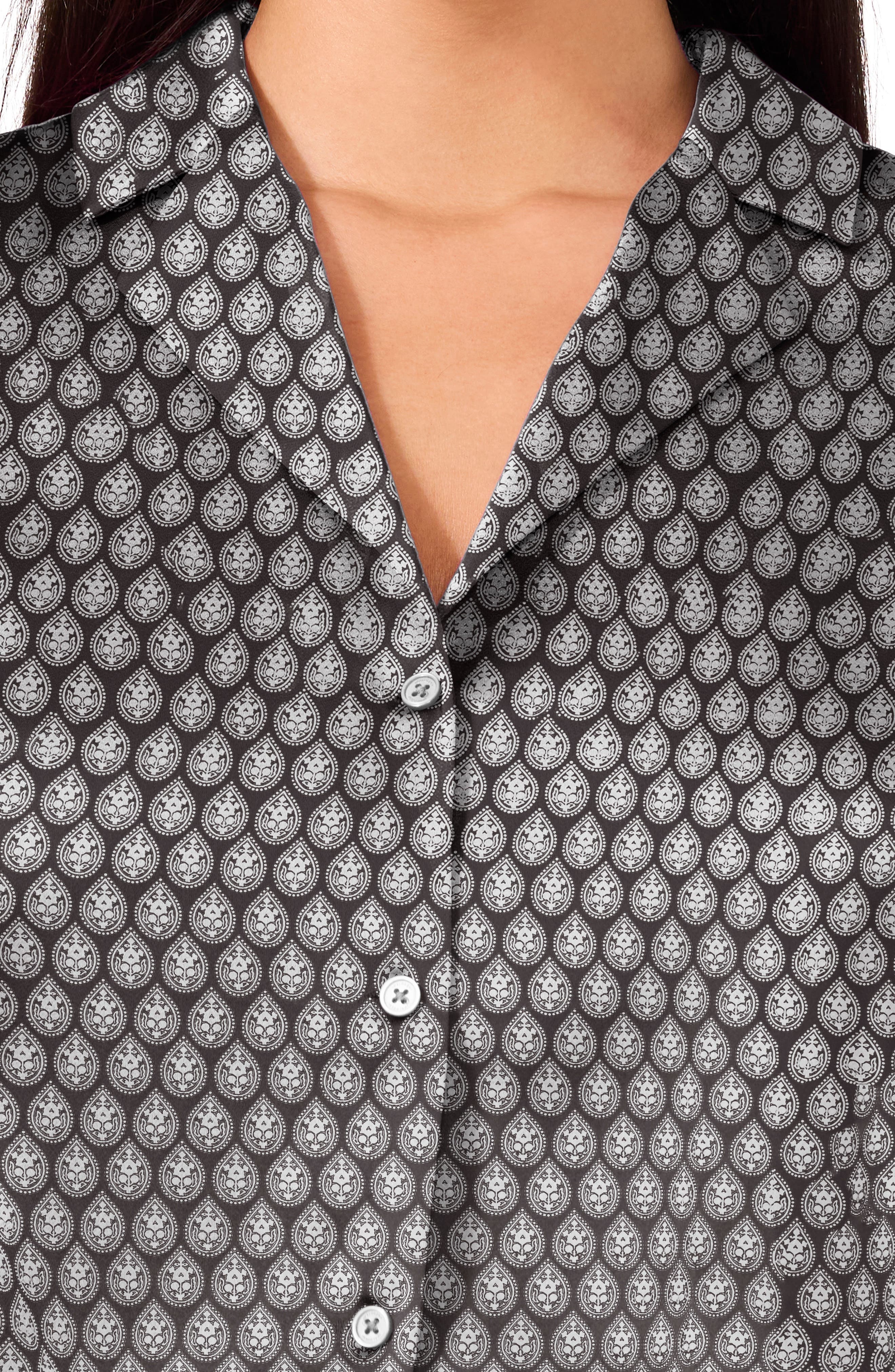 Halogen® Solid Satin Camp Shirt | Nordstromrack