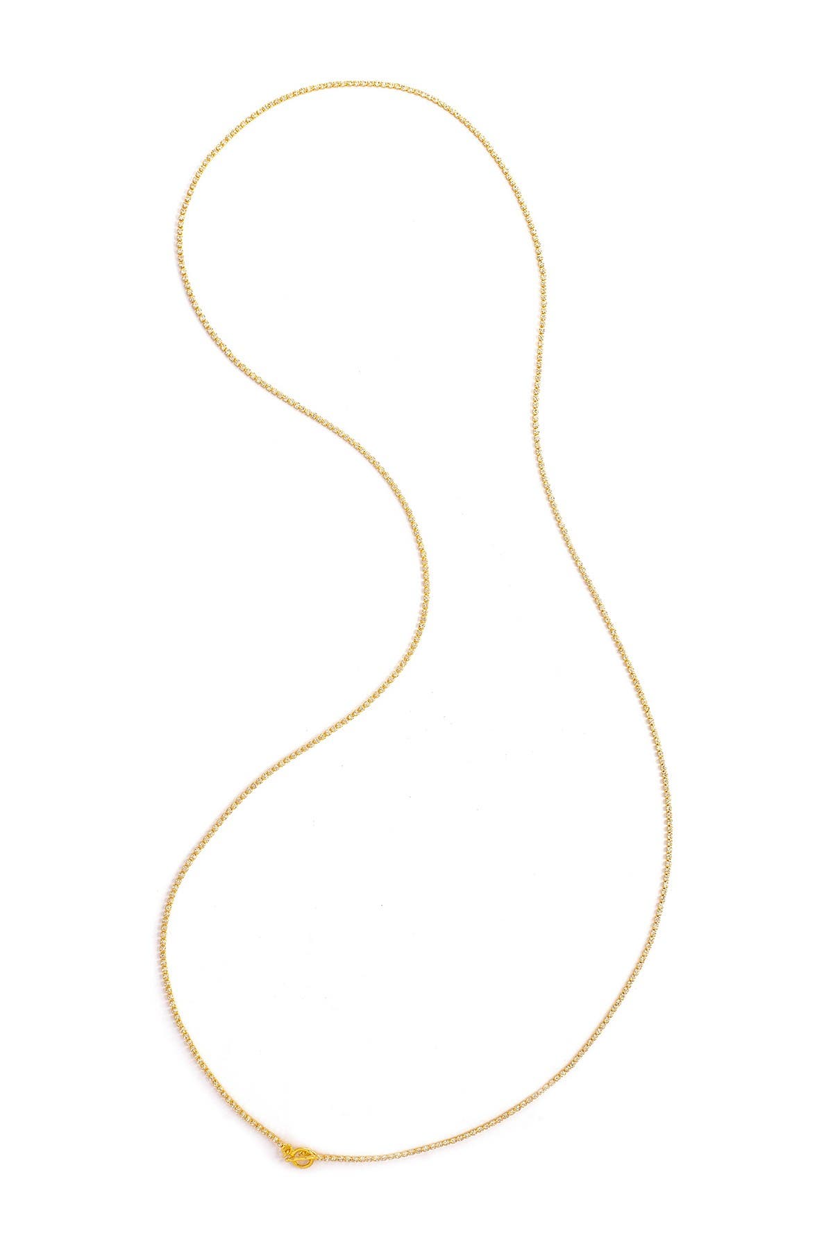 RIVKA FRIEDMAN 18K Yellow Gold Clad Petite CZ Line Necklace | Nordstromrack