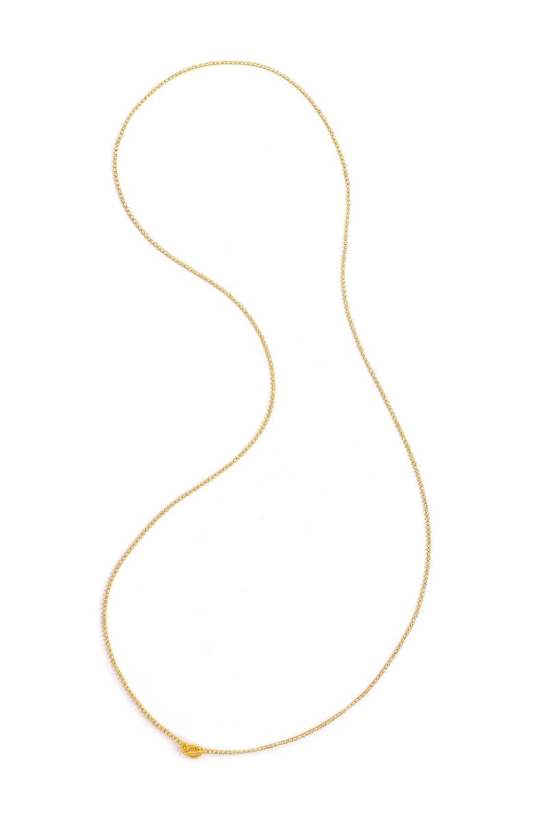 RIVKA FRIEDMAN 18K Yellow Gold Clad Petite CZ Line Necklace | Nordstromrack