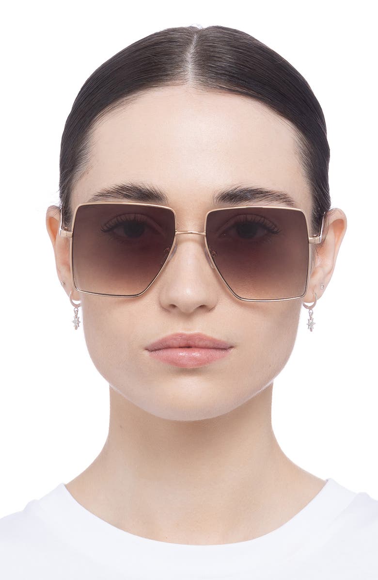 AIRE Hadron 58mm Gradient Square Sunglasses | Nordstromrack
