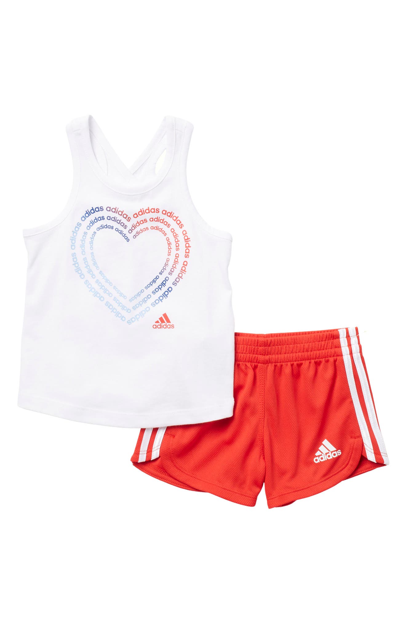 adidas Logo Tank Top & 3-Stripes Shorts Set | Nordstromrack