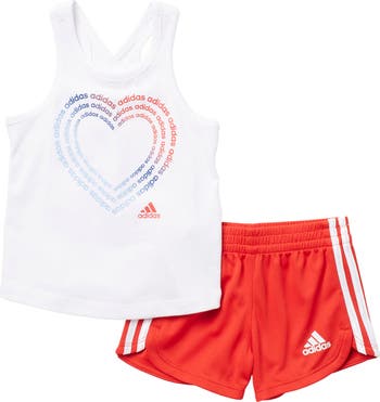 adidas Logo Tank Top & 3-Stripes Shorts Set | Nordstromrack