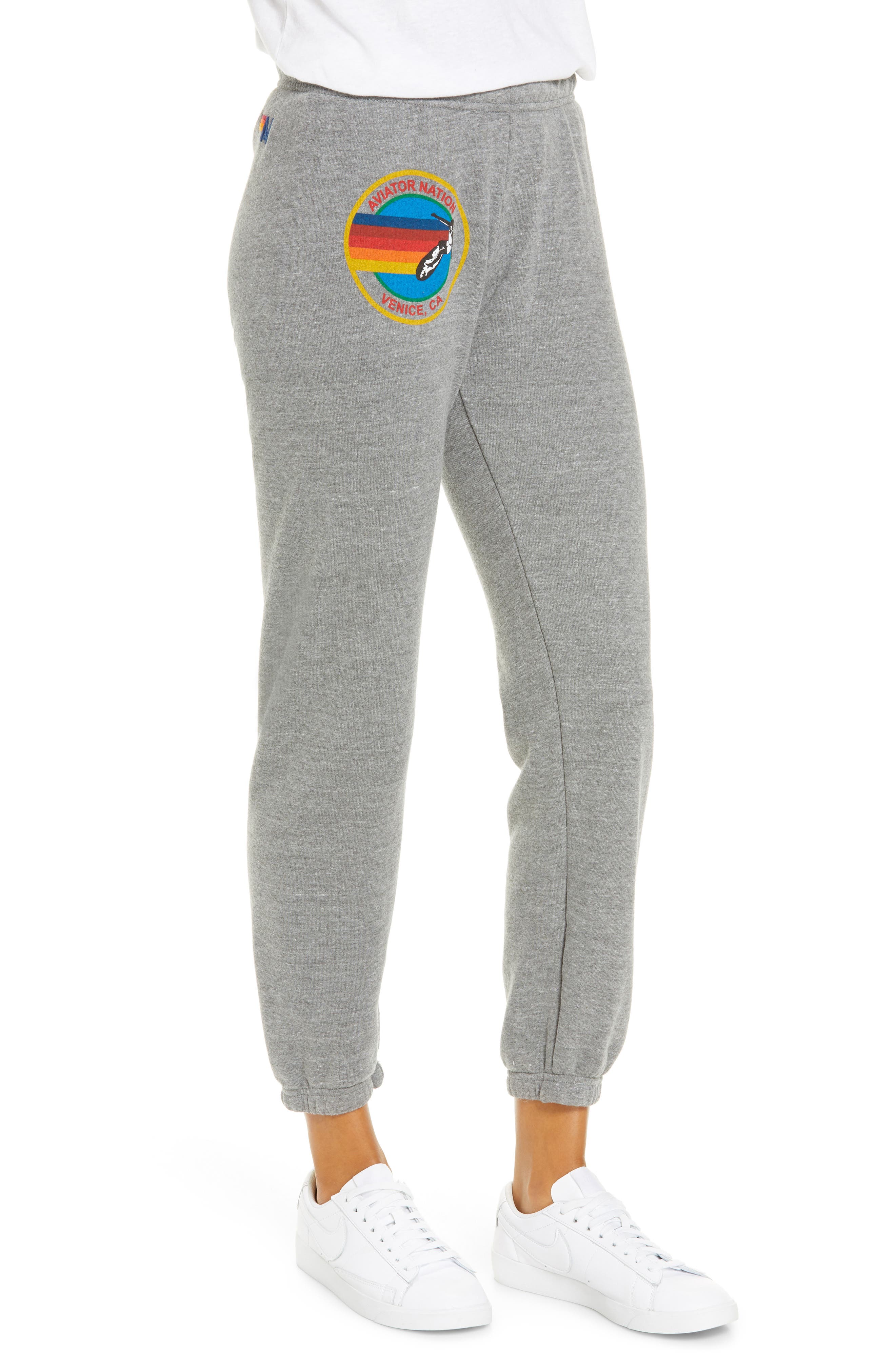 Aviator Nation Rainbow Logo Sweatpants | Nordstrom